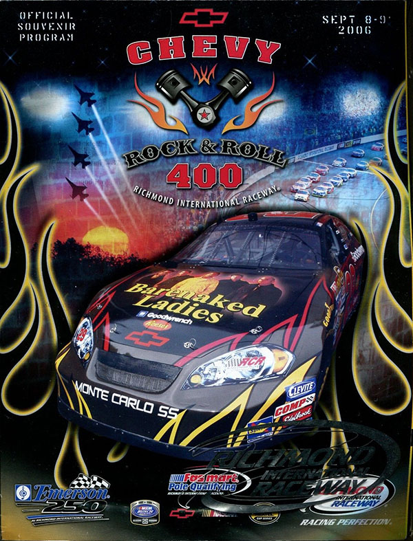 NASCAR Program: 2006 Chevy Rock & Roll 400 | SportsPaper.info