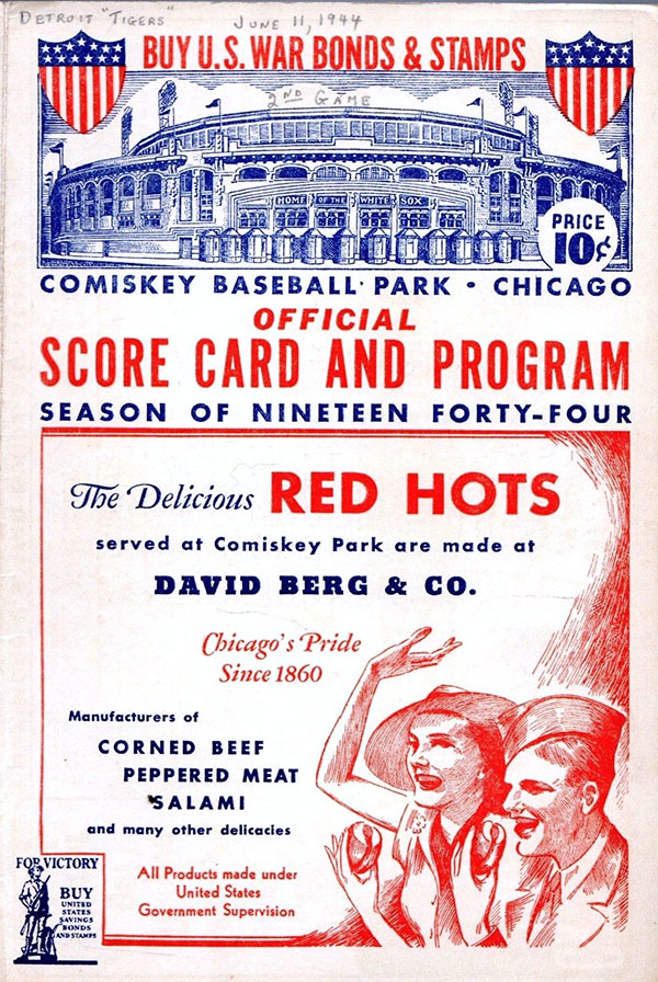MLB Program: Chicago White Sox (1944) | SportsPaper.info