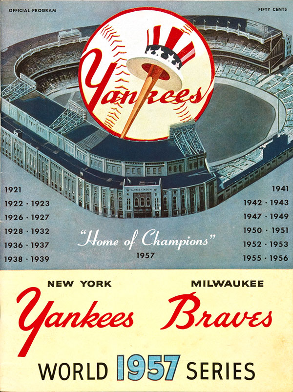 MLB World Series Program: New York Yankees (1957) | SportsPaper.info