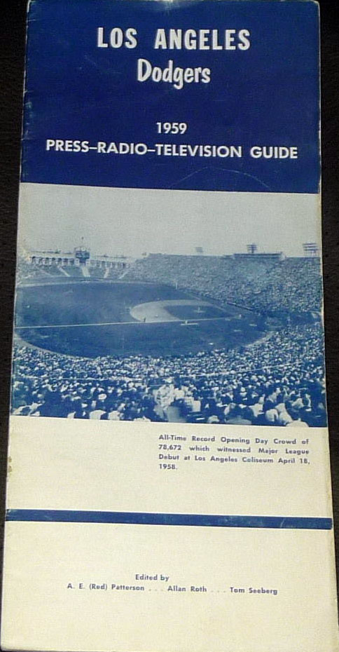MLB Media Guide: Los Angeles Dodgers (1959) | SportsPaper.info