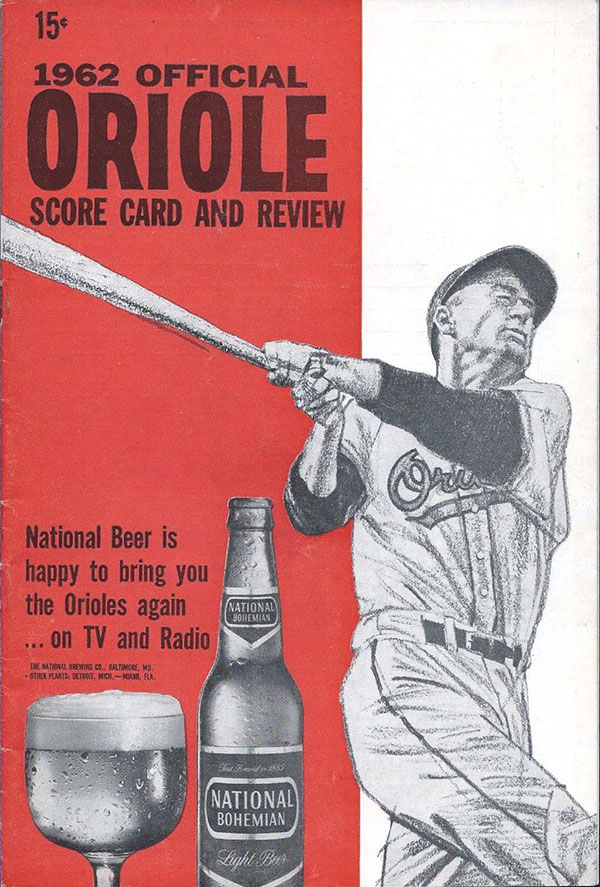 MLB Program: Baltimore Orioles (1962) | SportsPaper.info