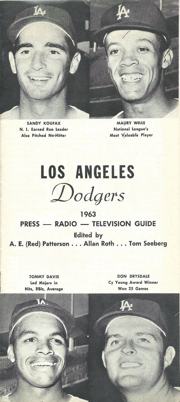 MLB Media Guide: Los Angeles Dodgers (1963) | SportsPaper.info