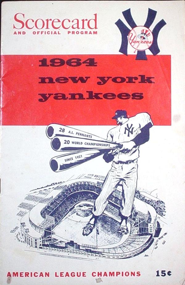 MLB Program: New York Yankees (1964) | SportsPaper.info