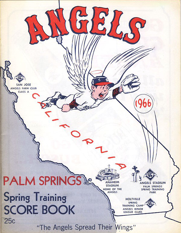 MLB Spring Training Program: California Angels (1966) | SportsPaper.info