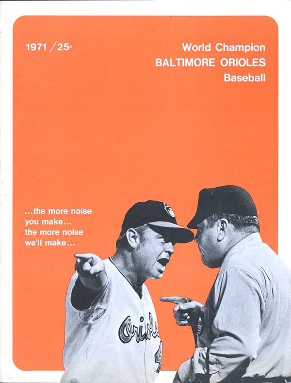 MLB Program: Baltimore Orioles (1971) | SportsPaper.info