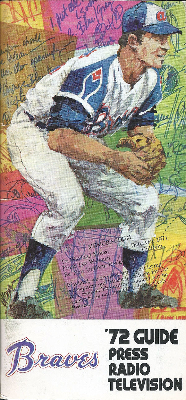 MLB Media Guide: Atlanta Braves (1972) | SportsPaper.info
