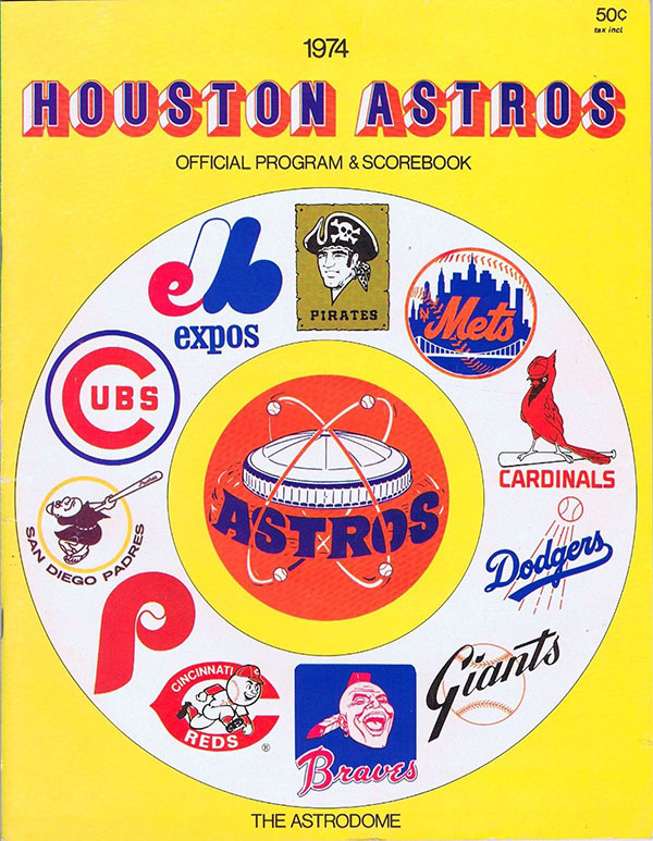 MLB Program: Houston Astros (1974) | SportsPaper.info