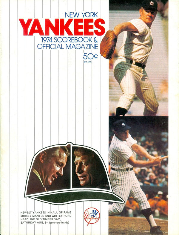 MLB Program: New York Yankees (1974) | SportsPaper.info