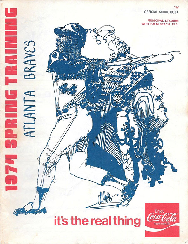 MLB Spring Training Program: Atlanta Braves (1974) | SportsPaper.info