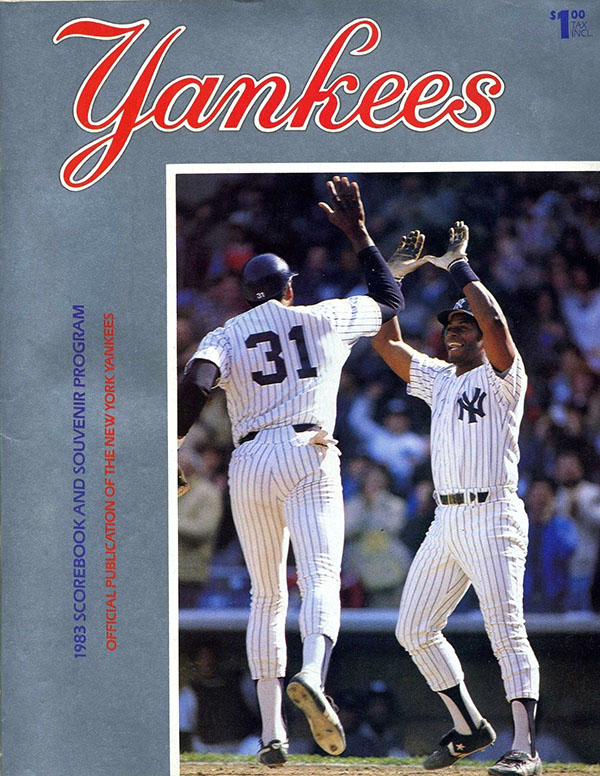MLB Program: New York Yankees (1983) | SportsPaper.info