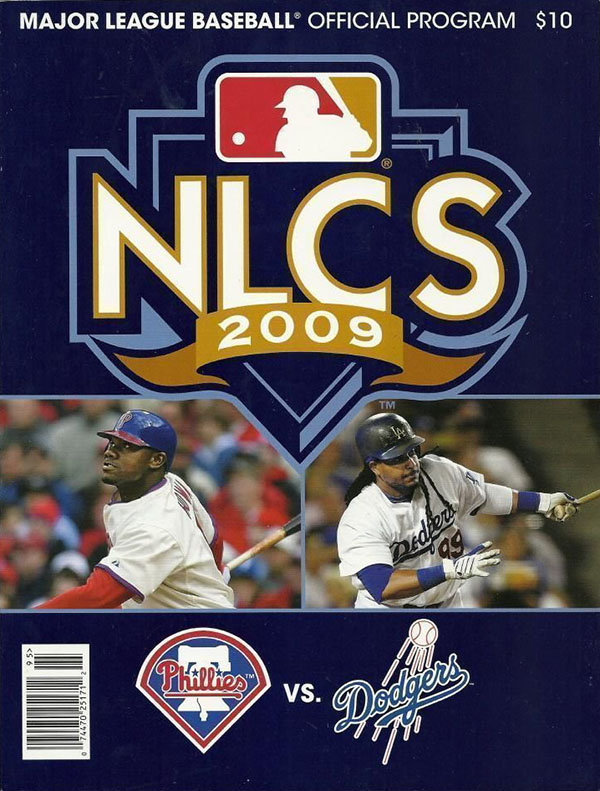 MLB NLCS Program: Los Angeles Dodgers vs. Philadelphia Phillies (2009 ...