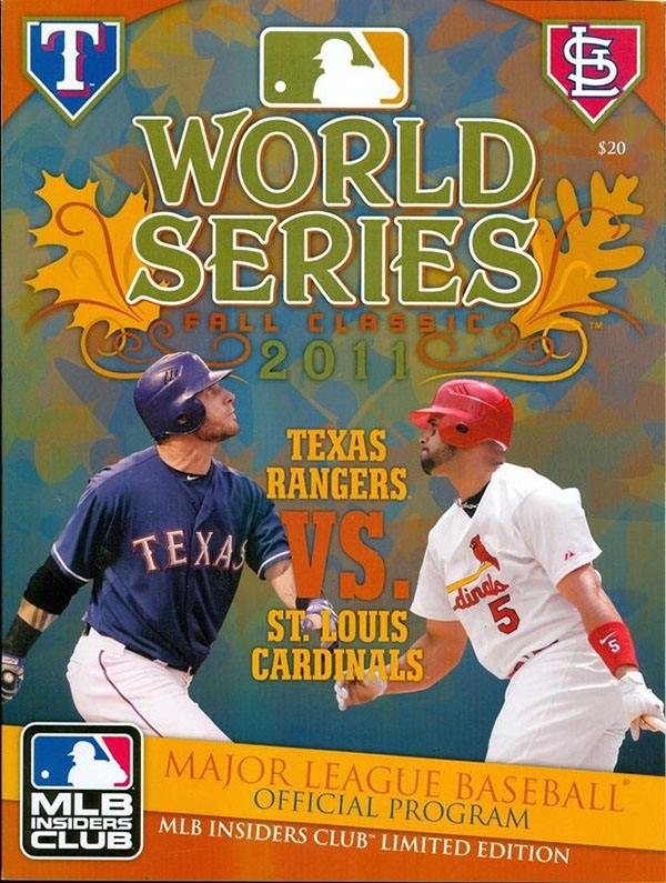 MLB World Series Program: St. Louis Cardinals vs. Texas Rangers (2011 ...