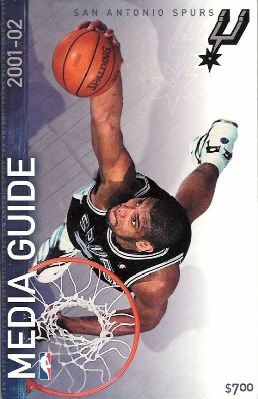 NBA Media Guide: San Antonio Spurs (2001-02) | SportsPaper.info