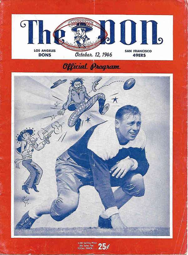 AAFC Program: Los Angeles Dons vs. San Francisco 49ers (October 12 ...