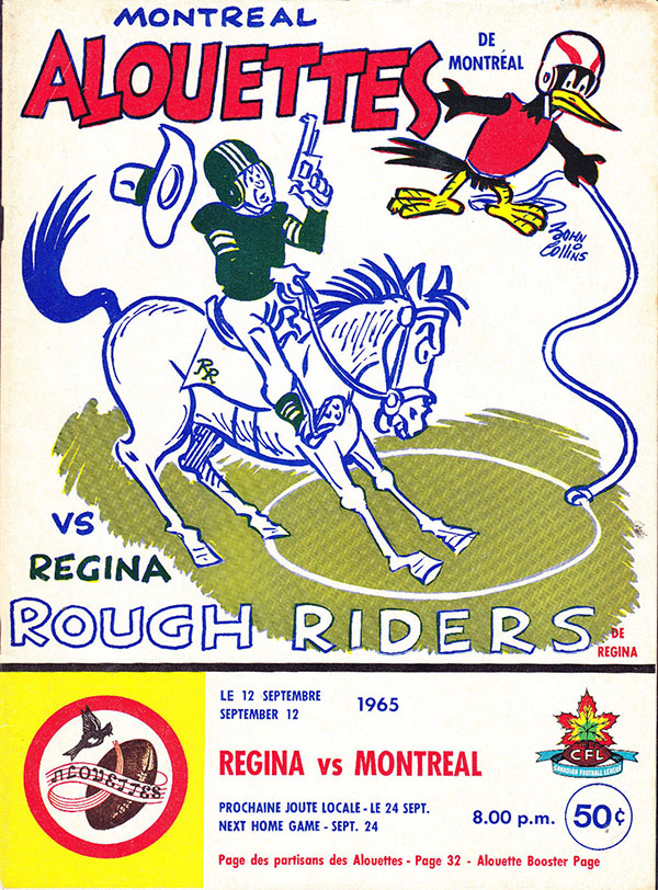 CFL Program: Montreal Alouettes vs. Saskatchewan Roughriders (September ...