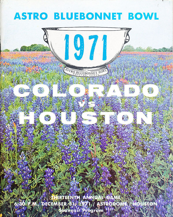 NCAA Bowl Game Program: 1971 Astro-Bluebonnet Bowl | SportsPaper.info