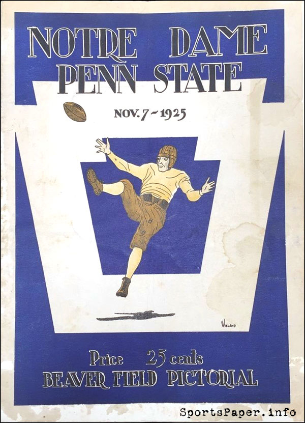 College Football Program: Penn State Nittany Lions vs. Notre Dame Fighting Irish (November 7 ...