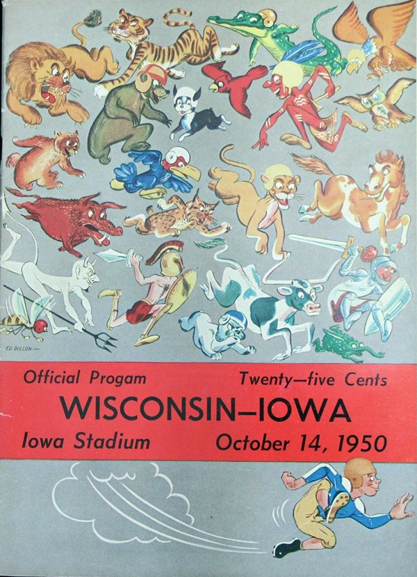 College Football Program: Iowa Hawkeyes vs. Wisconsin Badgers (October ...