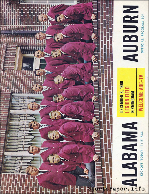 College Football Program: Alabama Crimson Tide vs. Auburn Tigers ...