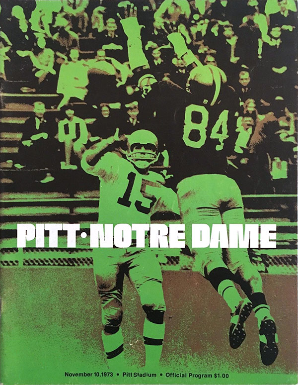 College Football Program: Pittsburgh Panthers vs. Notre Dame Fighting ...