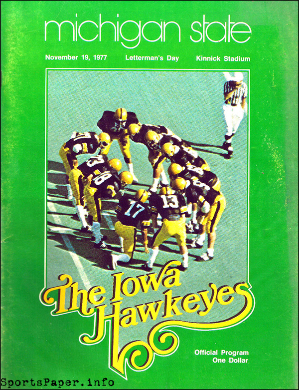 College Football Program: Iowa Hawkeyes vs. Michigan State Spartans ...