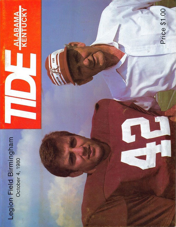 College Football Program: Alabama Crimson Tide vs. Kentucky Wildcats ...