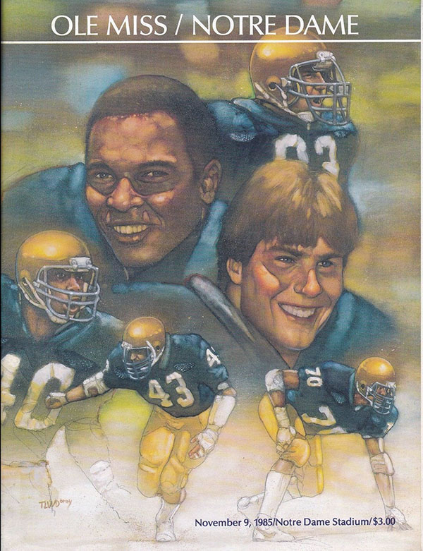 College Football Program: Notre Dame Fighting Irish vs. Ole Miss Rebels ...