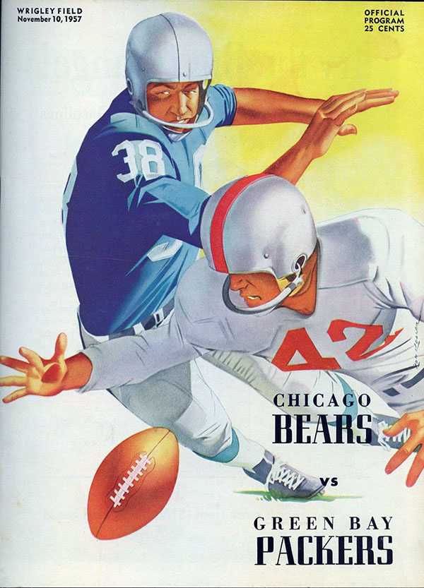 NFL Program: Chicago Bears vs. Green Bay Packers (November 10, 1957 ...