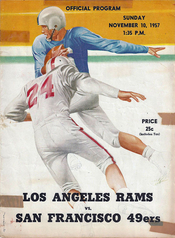 NFL Program: Los Angeles Rams vs. San Francisco 49ers (November 10 ...