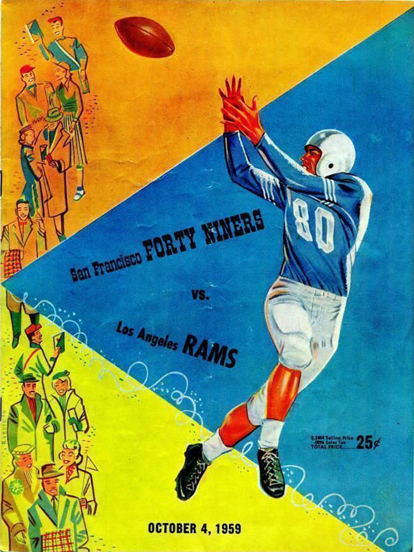 NFL Program: San Francisco 49ers vs. Los Angeles Rams (October 4, 1959 ...