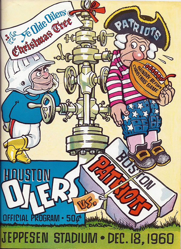 AFL Program: Houston Oilers vs. Boston Patriots (December 18, 1960 ...