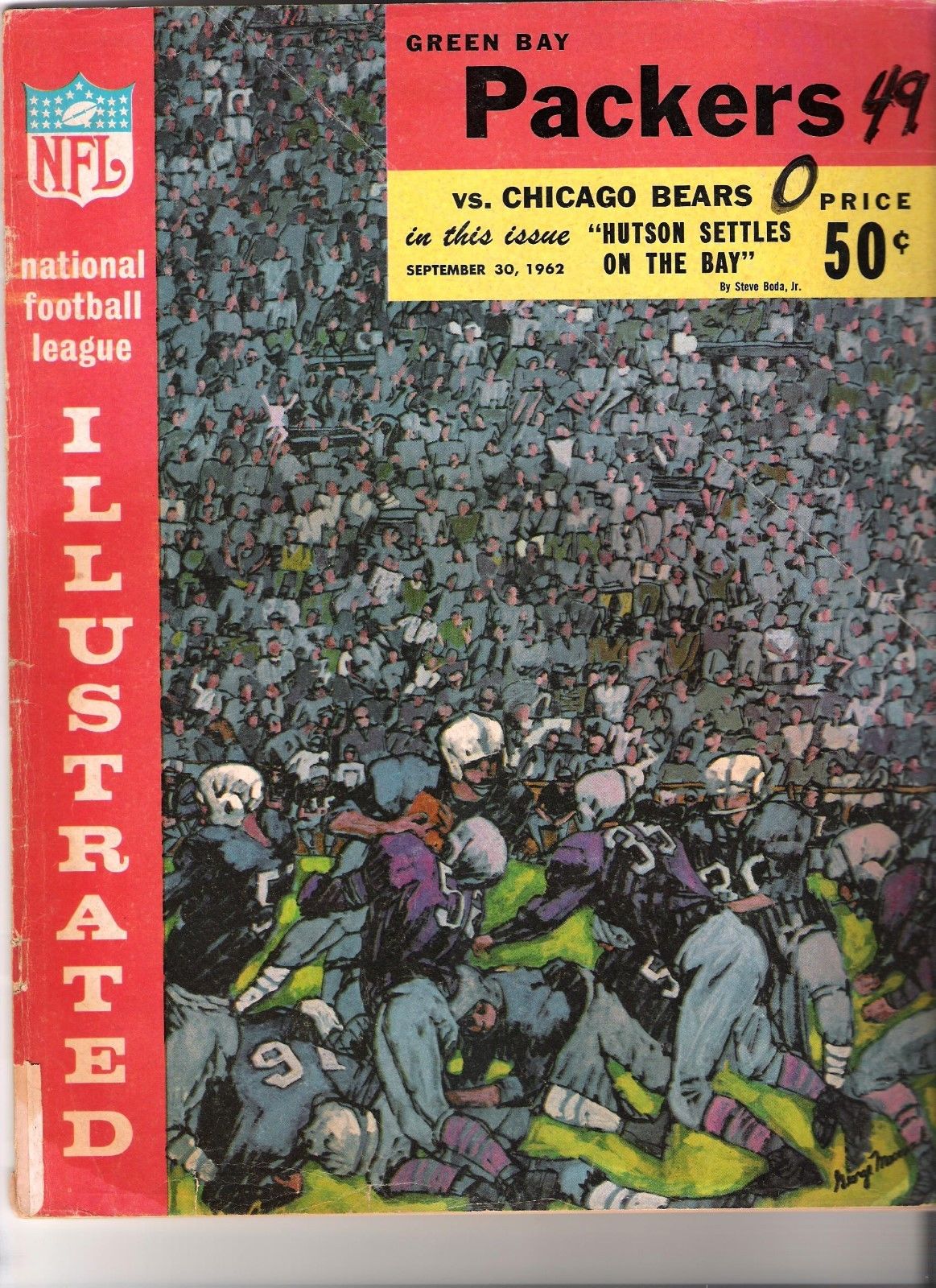 NFL Program: Green Bay Packers vs. Chicago Bears (September 30, 1962 ...