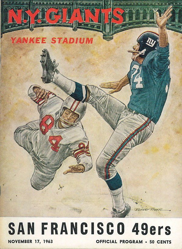 NFL Program: New York Giants vs. San Francisco 49ers (November 17, 1963 ...