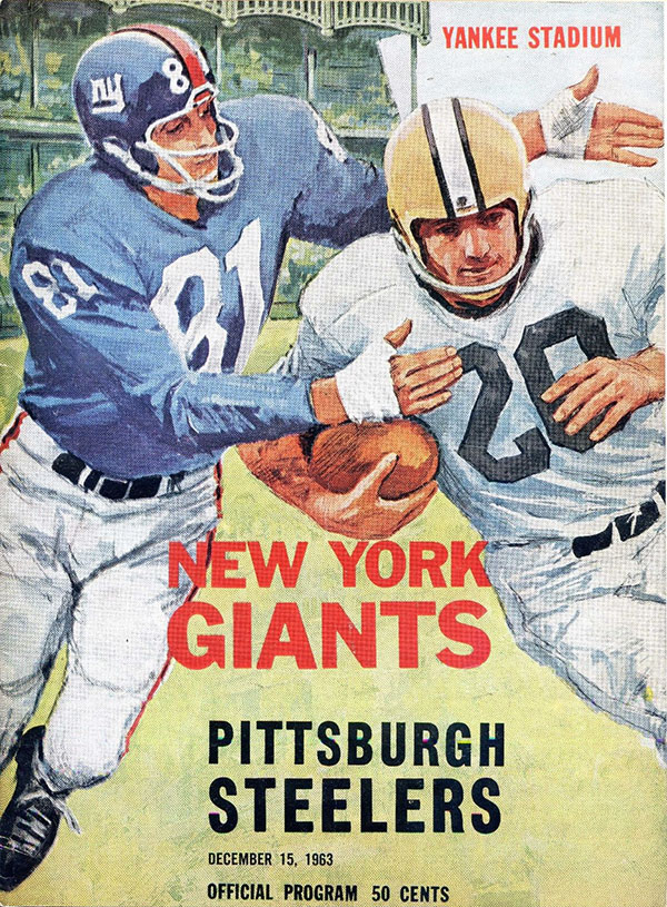 NFL Program: New York Giants vs. Pittsburgh Steelers (December 15, 1963 ...
