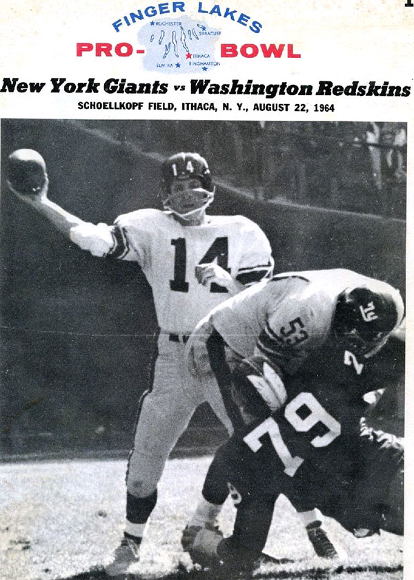 NFL Program: New York Giants vs. Washington Redskins (August 22, 1964 ...