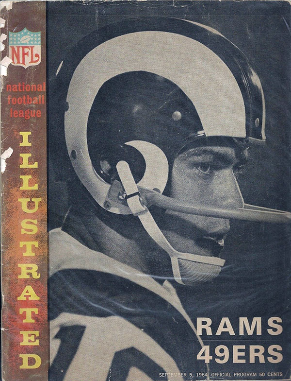 NFL Program: Los Angeles Rams vs. San Francisco 49ers (September 5 ...