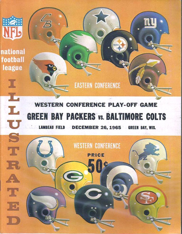 NFL Program: Green Bay Packers vs. Baltimore Colts (December 26, 1965 ...