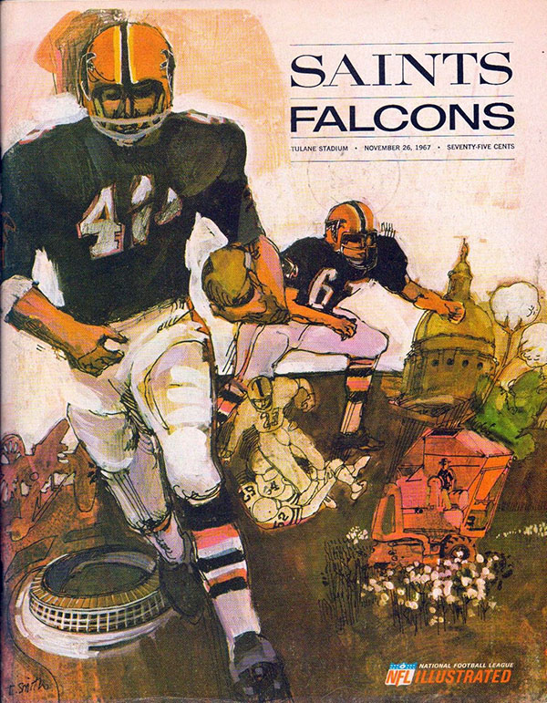 NFL Program: New Orleans Saints vs. Atlanta Falcons (November 26, 1967 ...