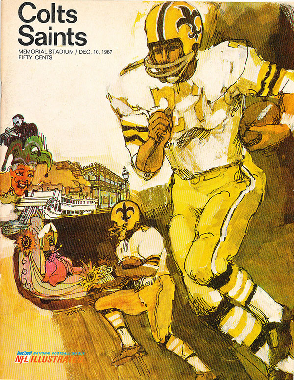 NFL Program: Baltimore Colts vs. New Orleans Saints (December 10, 1967 ...