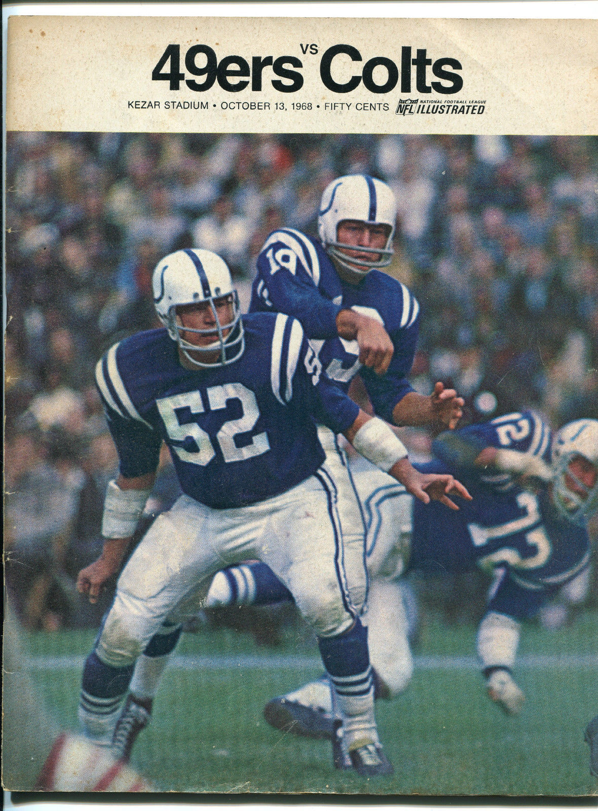 NFL Program: San Francisco 49ers vs. Baltimore Colts (October 13, 1968 ...