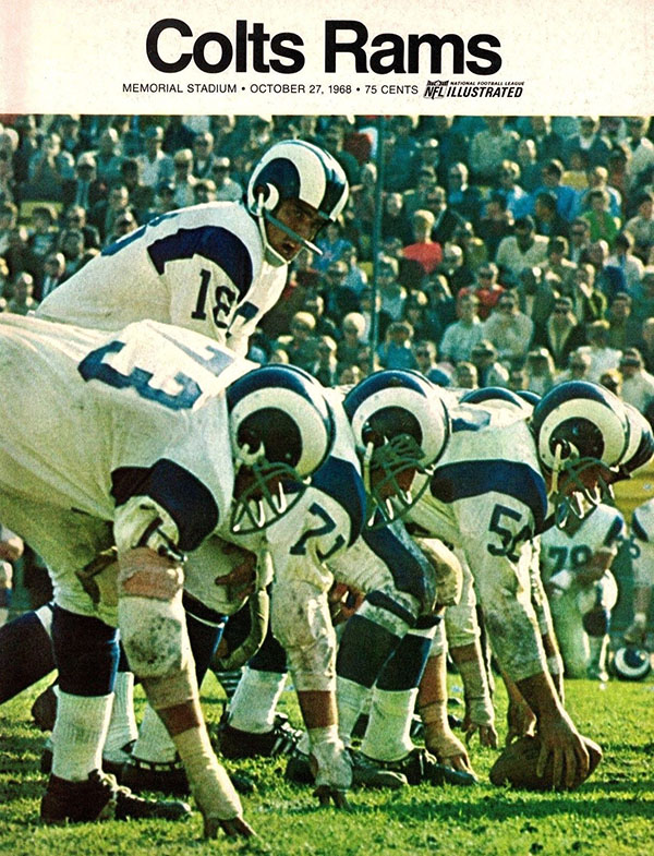 NFL Program: Baltimore Colts vs. Los Angeles Rams (October 27, 1968 ...
