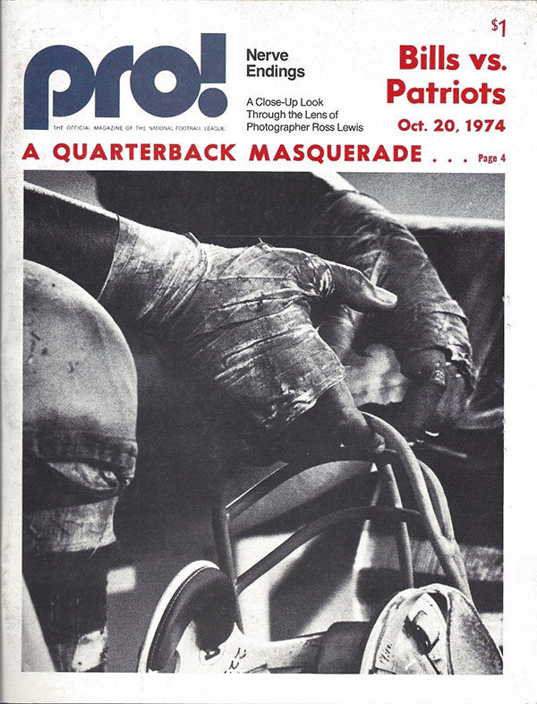 NFL Program: Buffalo Bills vs. New England Patriots (October 20, 1974 ...