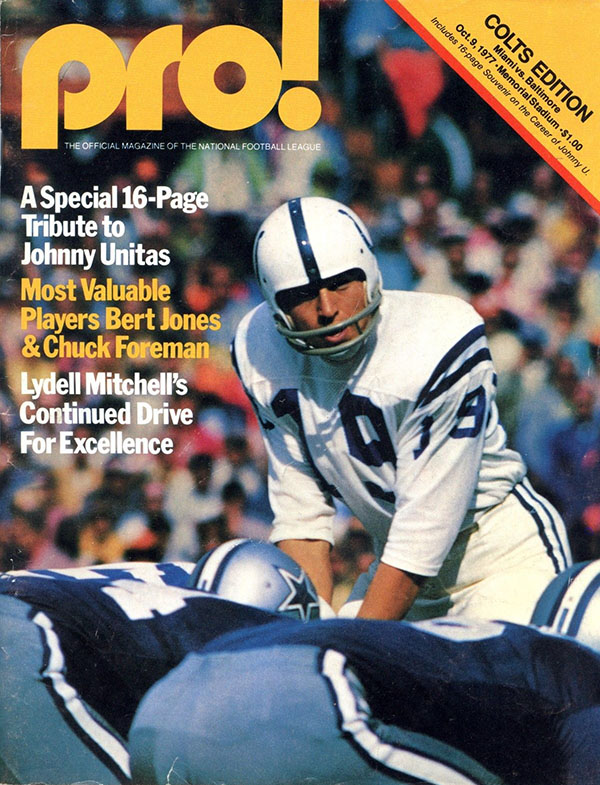 NFL Program: Baltimore Colts vs. Miami Dolphins (October 9, 1977 ...