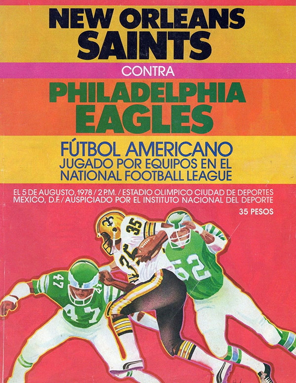 NFL Program: New Orleans Saints vs. Philadelphia Eagles (August 5, 1978 ...