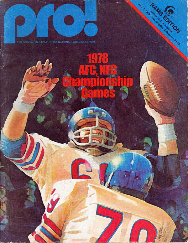 NFL Program: Los Angeles Rams vs. Dallas Cowboys (January 7, 1979 ...