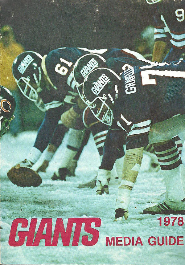 NFL Media Guide: New York Giants (1978) | SportsPaper.info