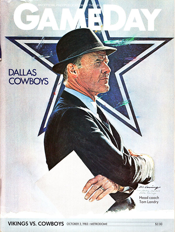 NFL Program: Minnesota Vikings vs. Dallas Cowboys (October 2, 1983 ...