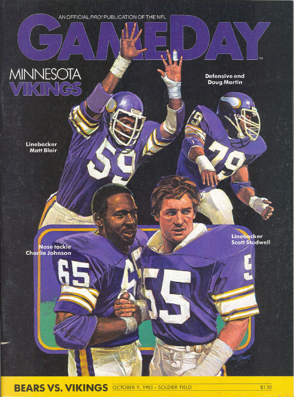 NFL Program: Chicago Bears vs. Minnesota Vikings (October 9, 1983 ...