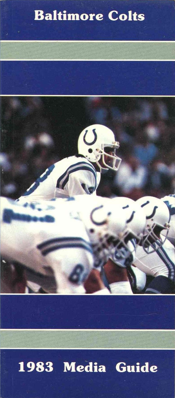 NFL Media Guide: Baltimore Colts (1983) | SportsPaper.info