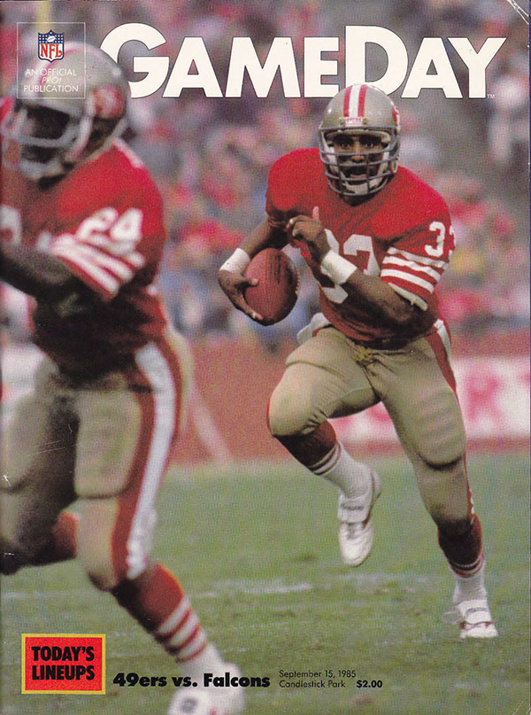 NFL Program: San Francisco 49ers vs. Atlanta Falcons (September 15 ...